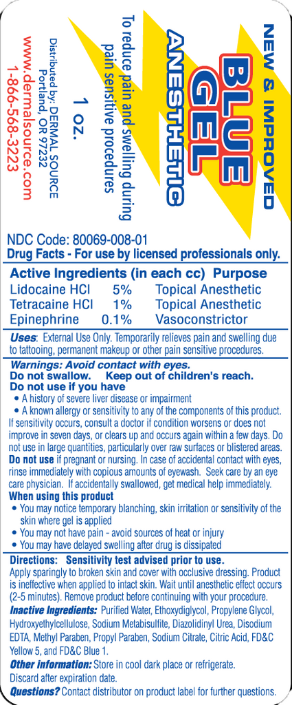 New & Improved Blue Gel Anesthetic 1 oz – Workhorse Irons